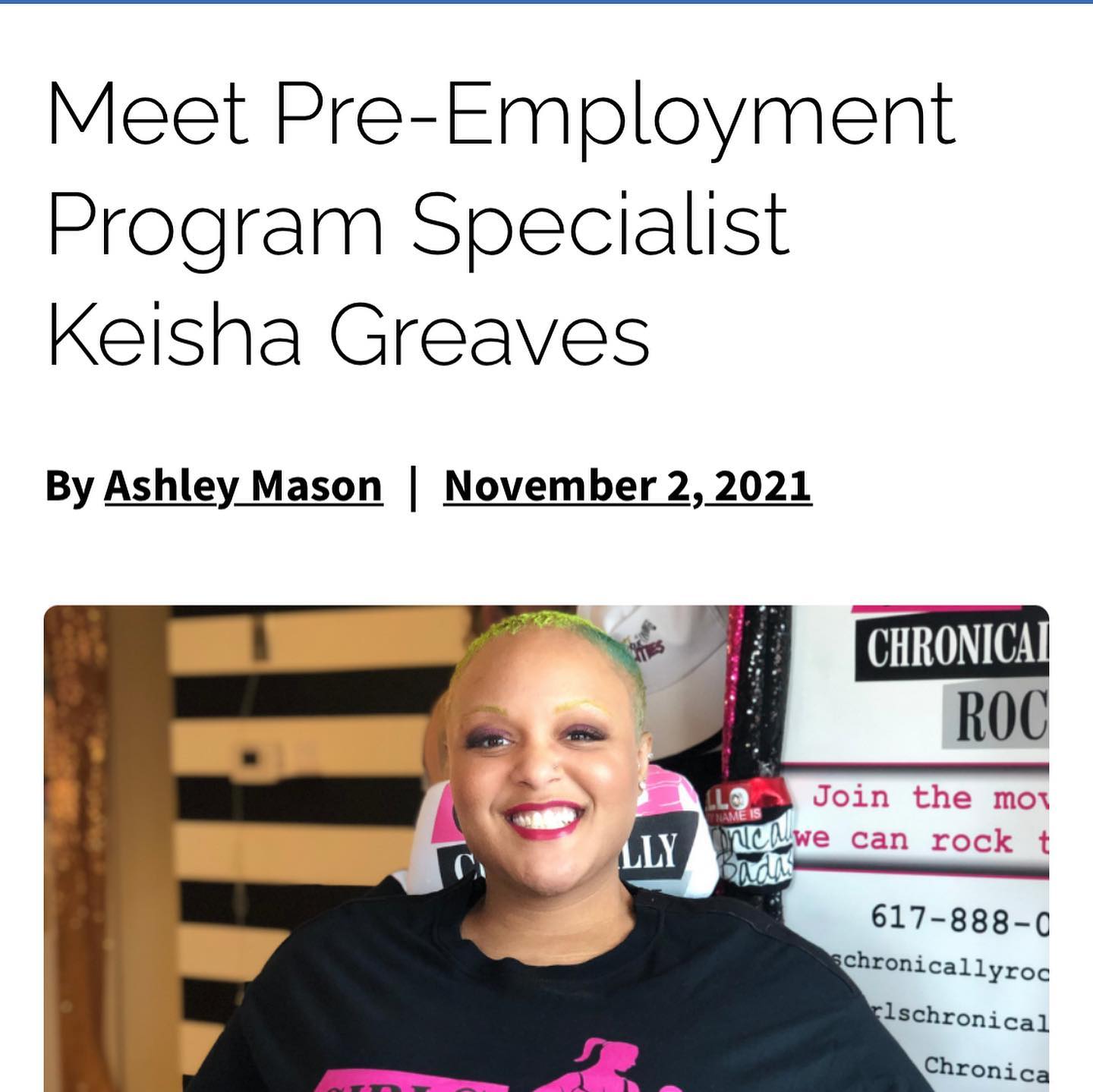 Meet Pre-Employment Program Specialist Keisha Greaves – Girls ...