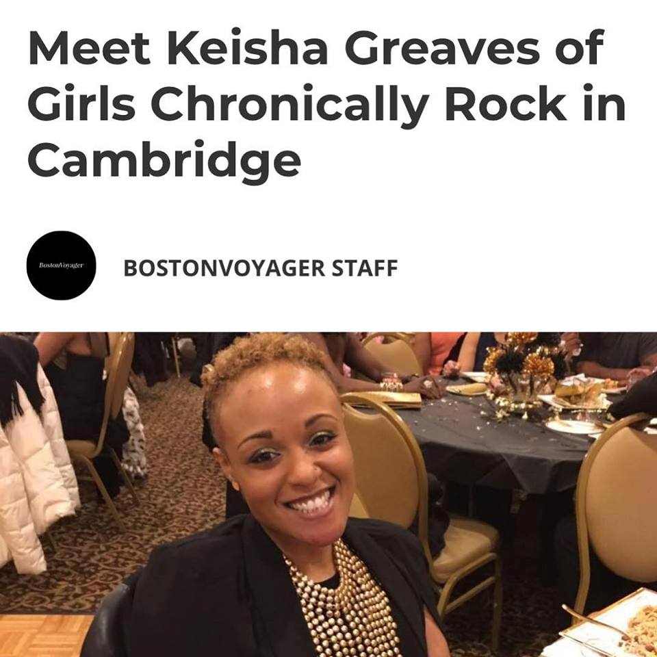 Boston Voyager Feature on Keisha Greaves – Girls Chronically Rock
